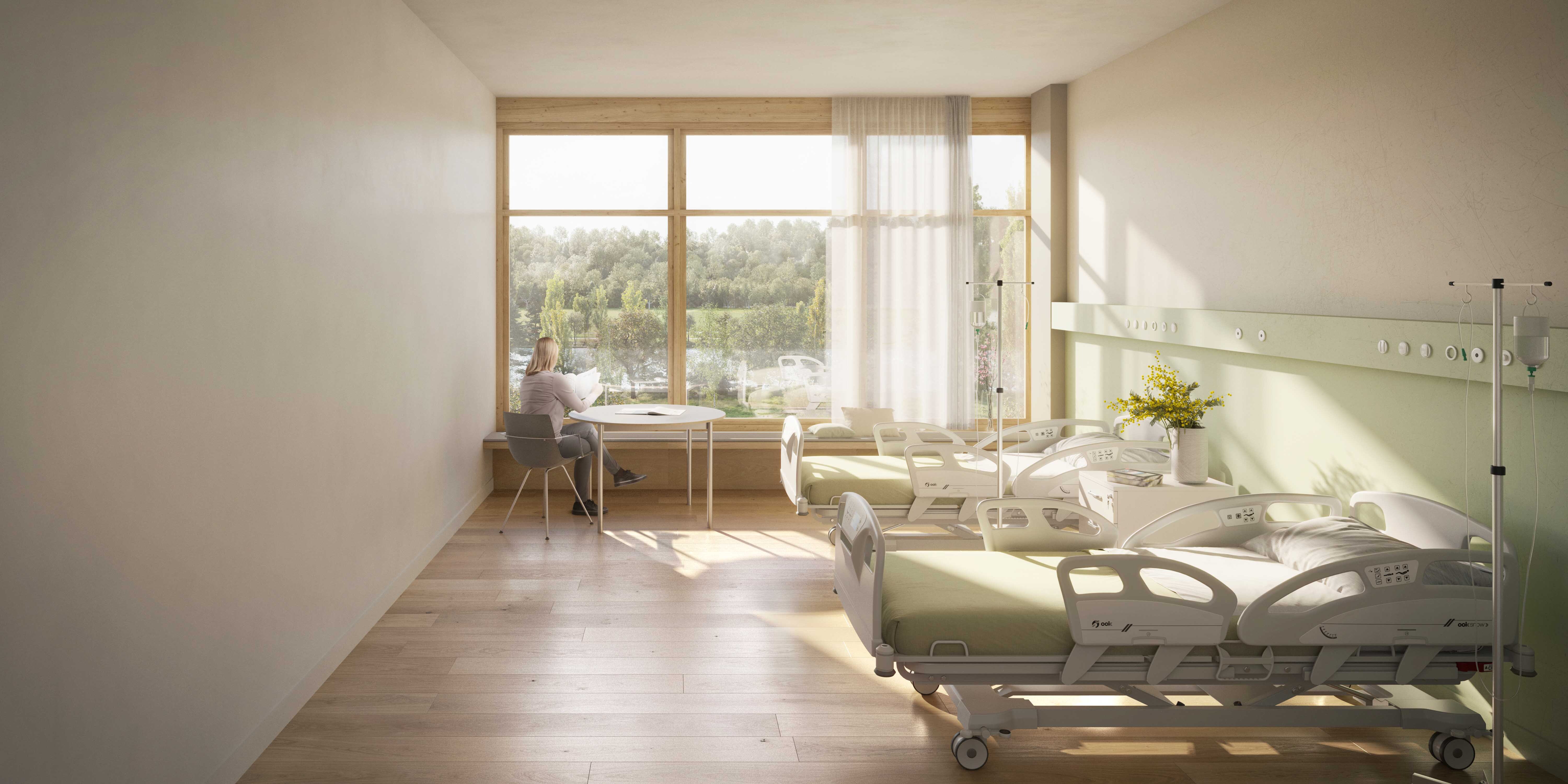 Spitalneubau Biel-Brügg | 1. Rang, Wettbewerb - steigerconcept